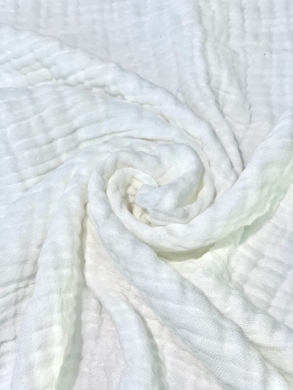 MUSLIN 4 LAYER V01 WHITE - Çelik Tekstil Selonya